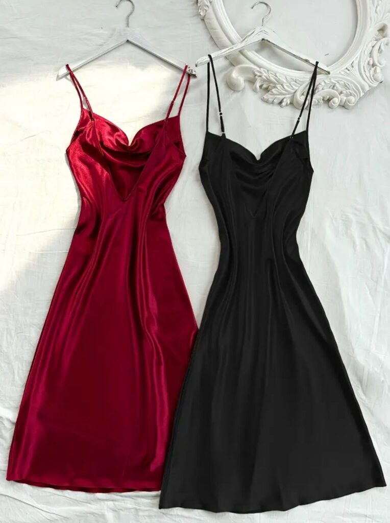 Pijama vestido satinado largo vino – Lencería, Ropa Interior y ...