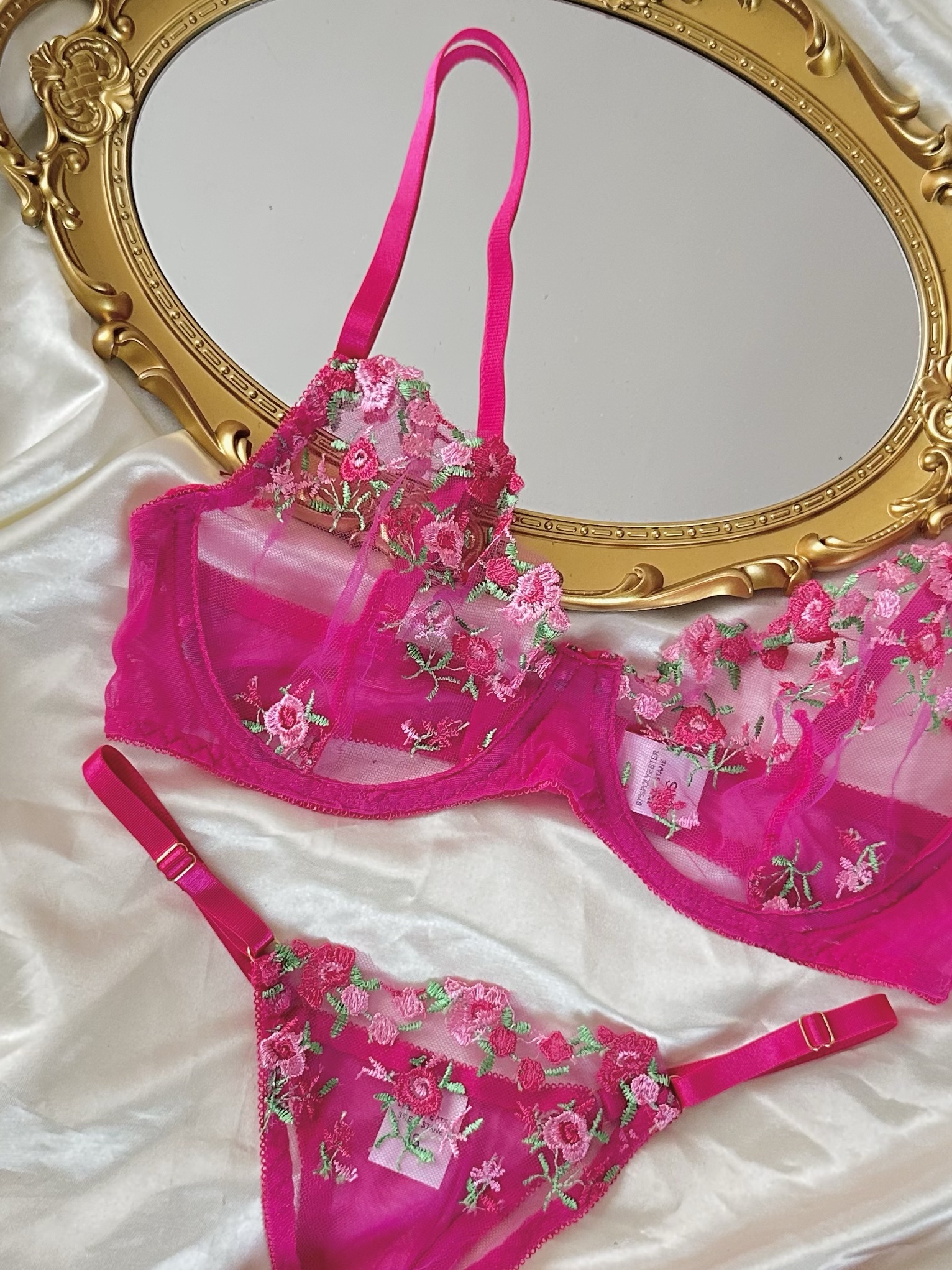 Set Delia Rosa 💓 – Lencería, Ropa Interior y Accesorios en México