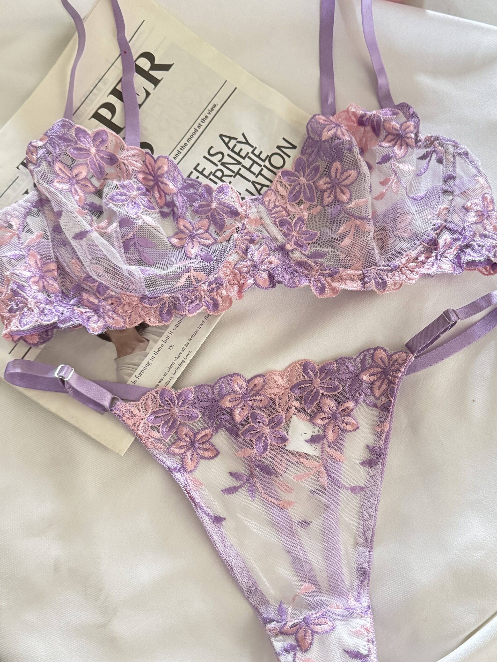 Set Maricheli lila – Lencería, Ropa Interior y Accesorios en México