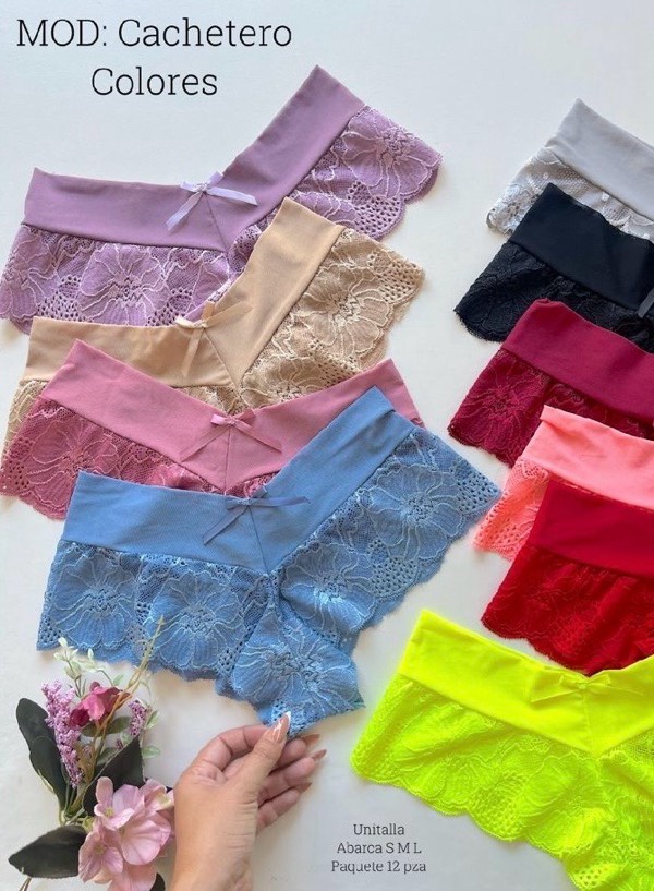 Cachetero colores 🌸 media docena – Lencería, Ropa Interior y Accesorios ...